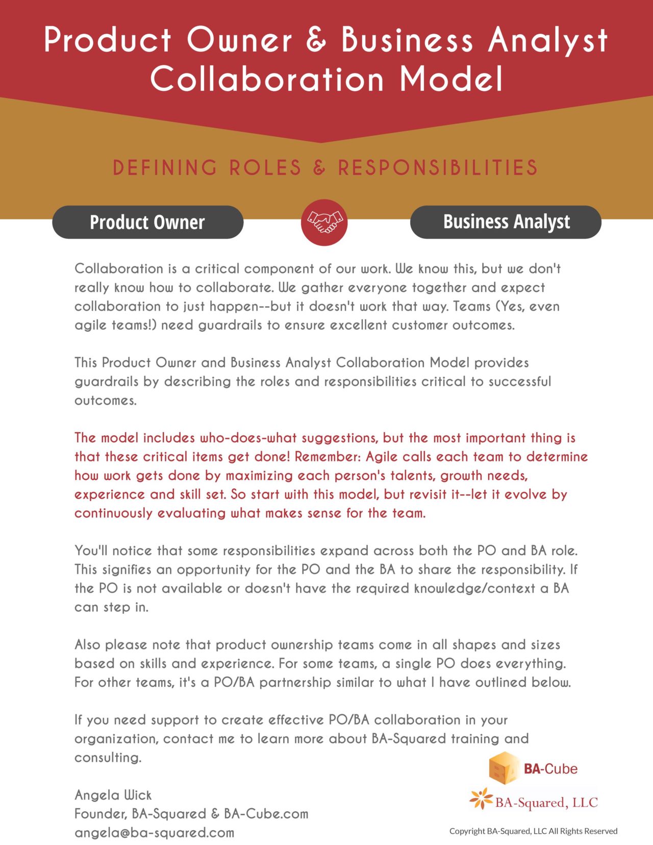 Agile PO BA Collaboration Model | BA-Squared